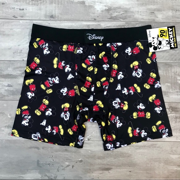 Disney | Underwear & Socks | Disney Mickey Mouse Mens Black Boxer ...
